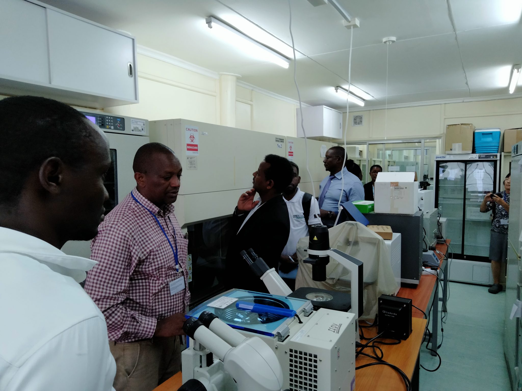 Africa CDC team visit for the evaluation of the NUITM-KEMRI office and ...